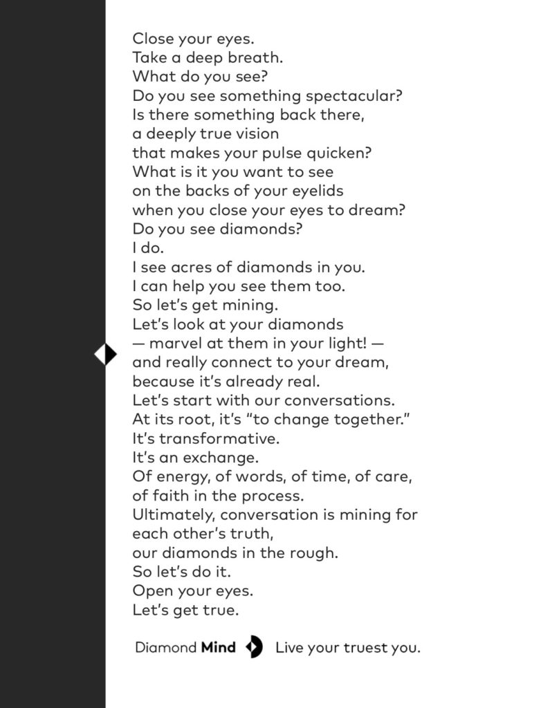 Diamond Mind Manifesto | Diamond Mind